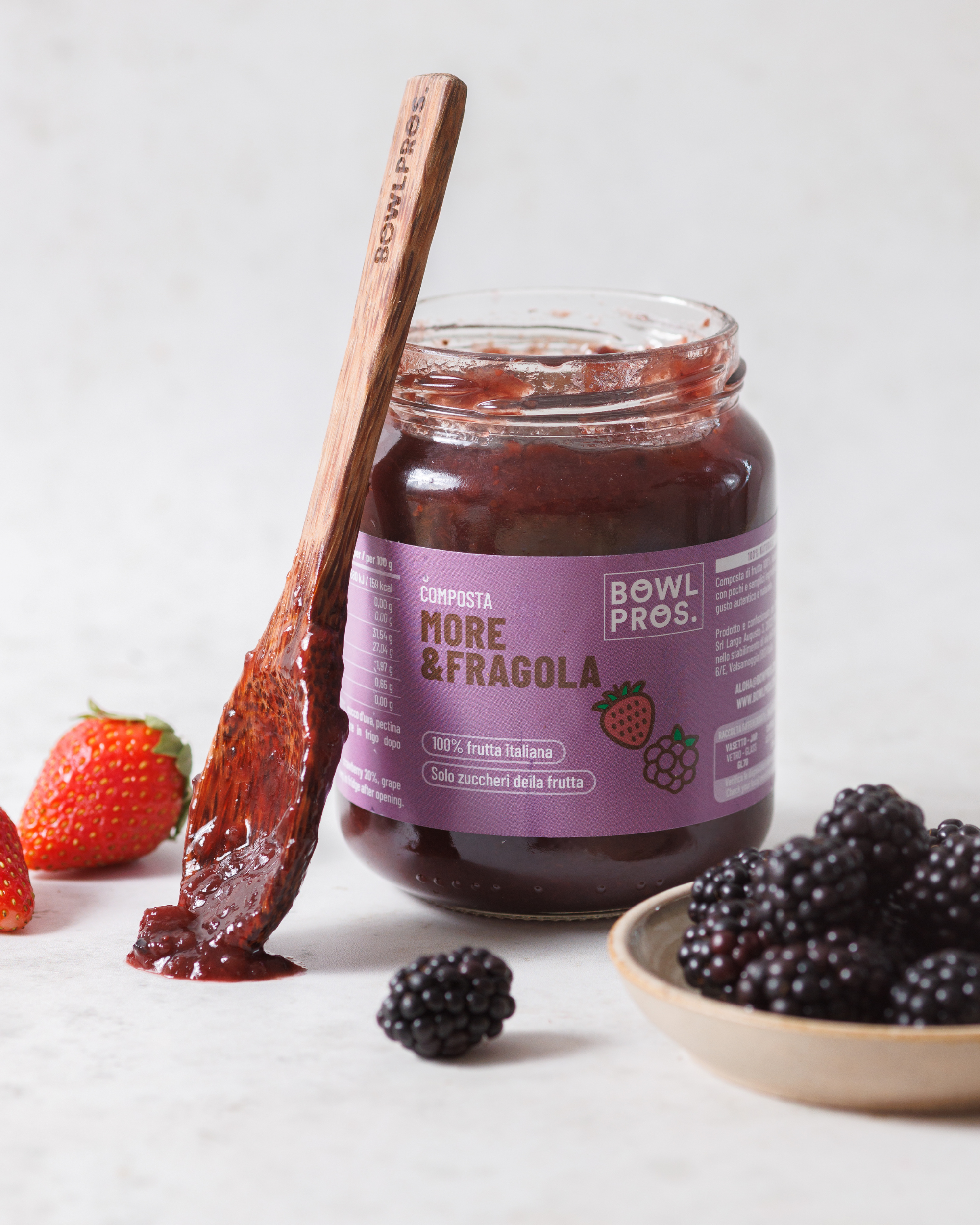 Composta More e Fragole - FRUTTA ITALIANA – Bowlpros